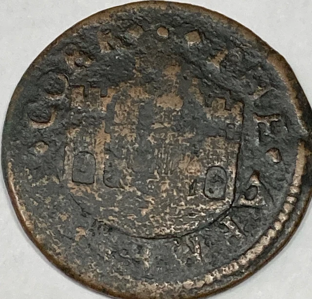 1659 IRELAND CORK Irish Trade Token Penny Ship Type Cromwellian Era ...