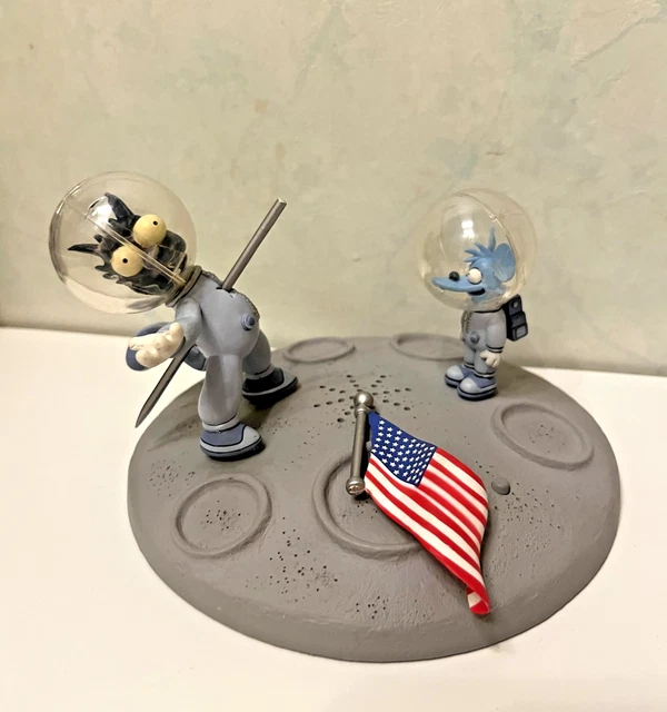 BROKEN PLAYSET MCFARLANE toys The Simpsons Itchy Scratchy Presidential ...