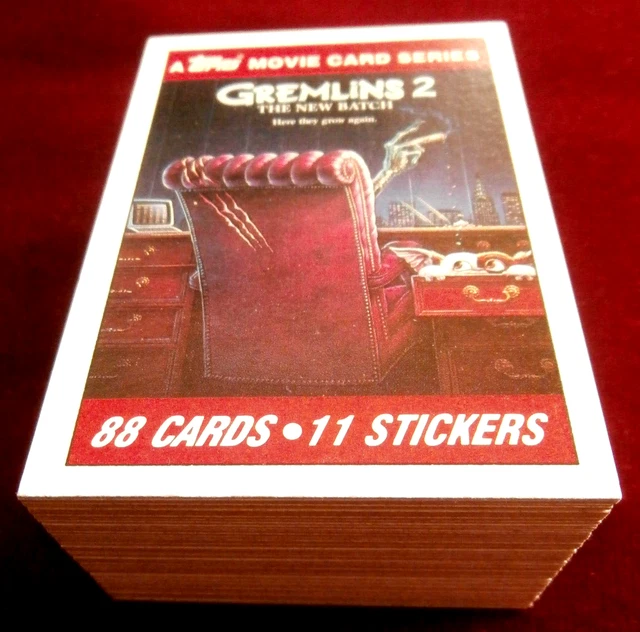 GREMLINS 2 - Complete USA Base Set (88 Cards) - TOPPS 1990 £63.99 ...