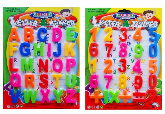LARGE MAGNETIC LETTERS Alphabet & Numbers Fridge Magnets Toys Kids ...