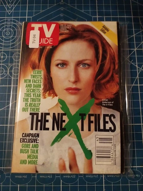 TV GUIDE MAGAZINE November 4th 2000 Gillian Anderson X-Files TV-94 £3. ...