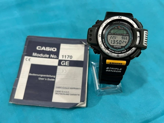 CASIO ATC-1000 ALTI-THERMO Triple Sensor Digital Watch Japan mit ...