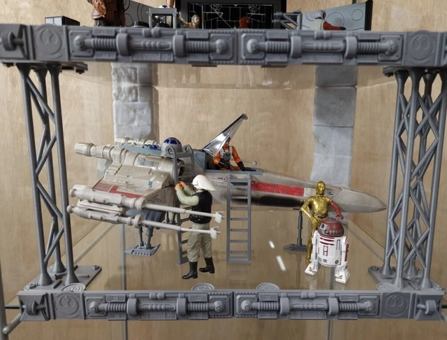 SCENE SETTING PROPS for star wars lukes vintage x-wing ladders landing ...