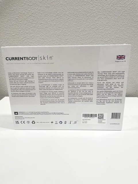 CURRENTBODY SKIN LED Light Therapy Mask NEW IN BOX, Unsealed $239.33 ...