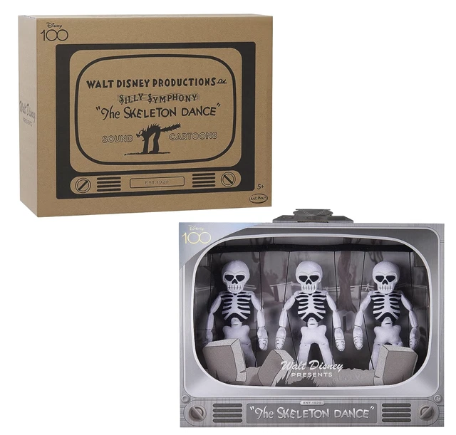 DISNEY100 YEARS WALT Disney Silly Symphonies Skeleton Dance Plush New ...