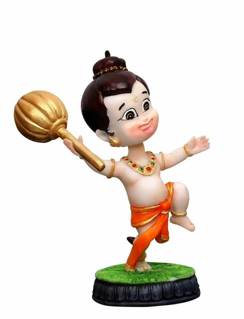 HINDU GOD LORD Cartoon Natkhat Hanuman Ji Idol Sculpture Statue ...