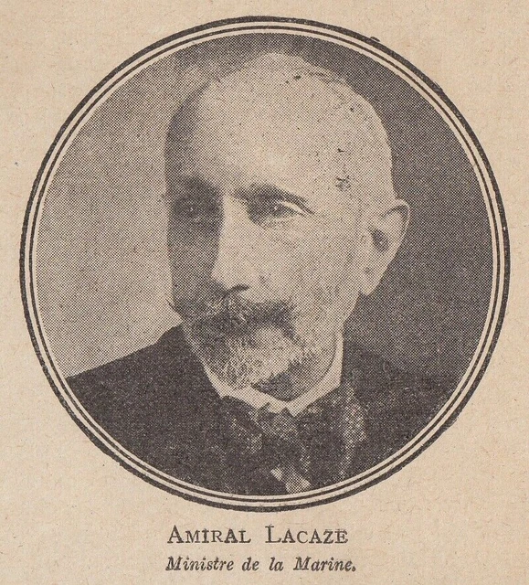 G5609 AMIRAL LACAZE - Portrait - Tirage d'époque 1916 - Tirage d'époque ...