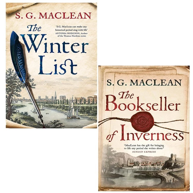 ENSEMBLE DE 2 livres S.G. MacLean Collection liste hivernale, libraire ...