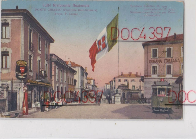 PONTE CHIASSO COMO Ristorante Caffe Bar Nazionale Stazione Tram Fpv ...
