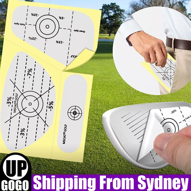 100PCS GOLF IMPACT Tape Stickers Club Face Alignment Swing Training Aid ...