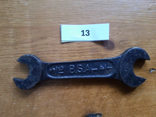 VINTAGE BSA / B.S.A. No 3 Open Ended Spanner 3/16" x 1/4" Whitworth ...
