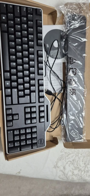 DELL KB813 SMARTCARD Reader USB QWERTY Keyboard - Black (KB813-BK-UK) £ ...