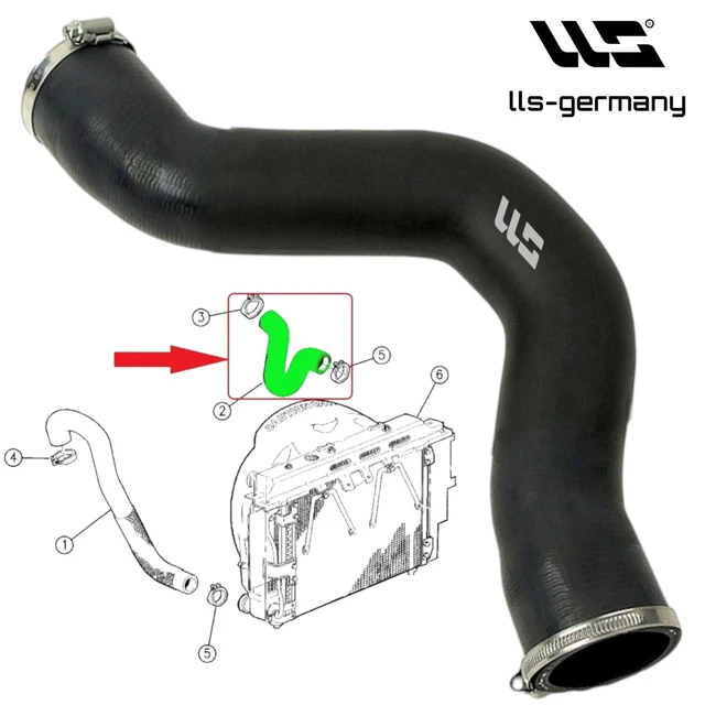 TURBOSOUFFLEUR POUR JEEP Grand Cherokee 2.5 TD 4X4 52079576 Tuyau D ...