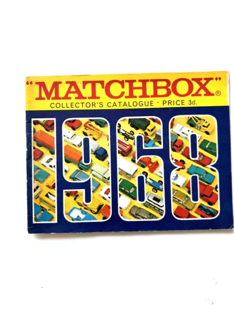 MATCHBOX CATALOGUE 1968 vintage diecast car lorry automobilia brochure ...