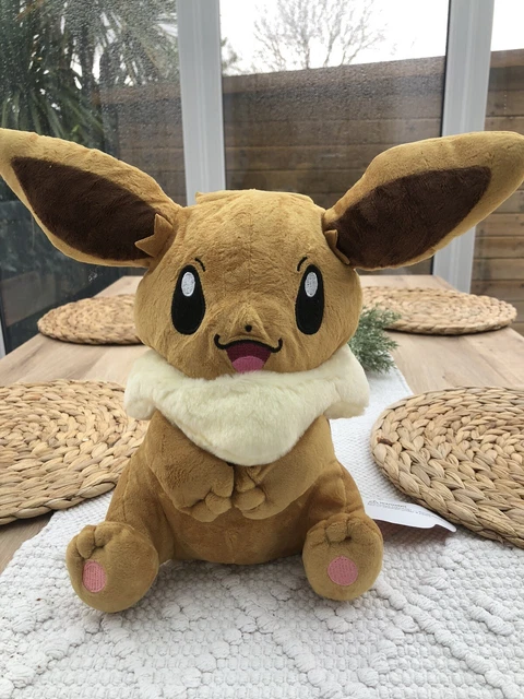 LARGE 30CM POKÉMON Eevee Plush Toy - Soft, Cuddly & Collectible Teddy ...