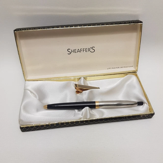 VINTAGE SHEAFFER'S BALLPOINT Pen And Hickok Tie Clip $29.90 - PicClick AU