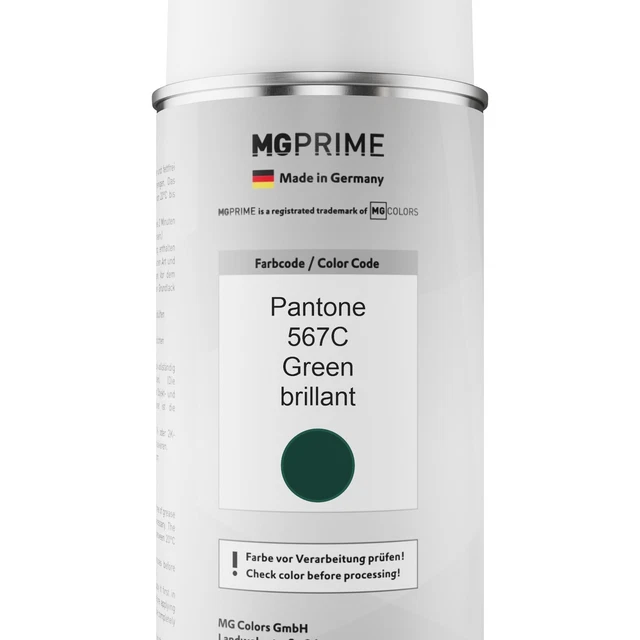 PANTONE 567C GREEN bombe aérosol 400 ml brillant séchage rapide EUR 7 ...