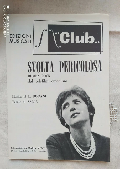 MARIA MONTI &SVOLTA Pericolosa" - Spartito Vintage (1959) - Edizioni ...