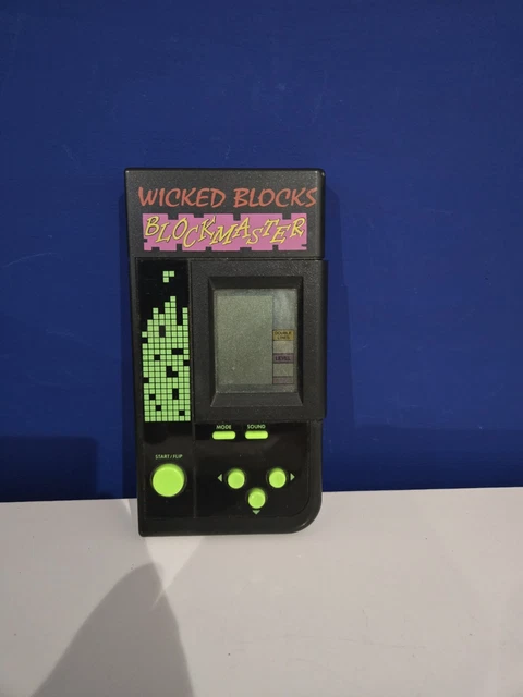 VINTAGE GRANDSTAND HANDHELD Wicked Blocks Blockmania Game 1990s Not ...