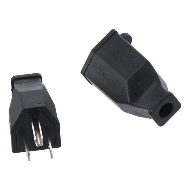 MALE AND FEMALE Replacement Plug 15A 125V Grounding Plug Most Home ...