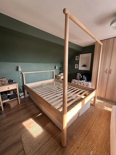 IKEA GJORA Double Bed Frame £100.00 - PicClick UK