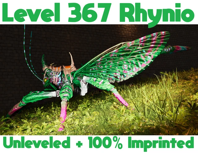 ARK SURVIVAL ASCENDED ASA Level 367 Rhyniognatha TOP STATS PVE PC/XBOX ...