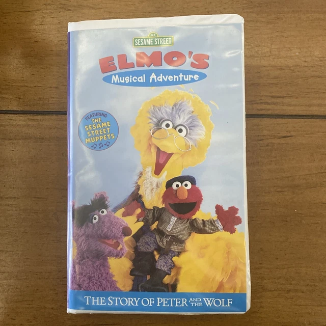 SESAME STREET ELMO’S Musical Adventure VHS Story of Peter & the Wolf ...