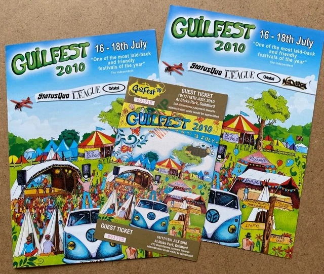 PIL/ADAM ANT/N-DUBZ ++ GUILFEST 2011 - VIP TICKET, OFFICIAL PROGRAMME ...