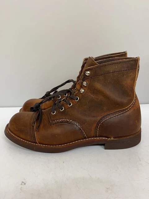 RED WING IRON Ranger Ranger/Lace-Up Boots/Us8/Brw/Leather/8085 1177 £473.63 - PicClick UK