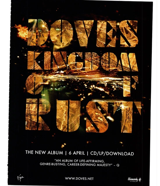 FRAMED MAGAZINE ADVERT 12X9" The Doves : Kingdom Of Rust Album £27.99 ...