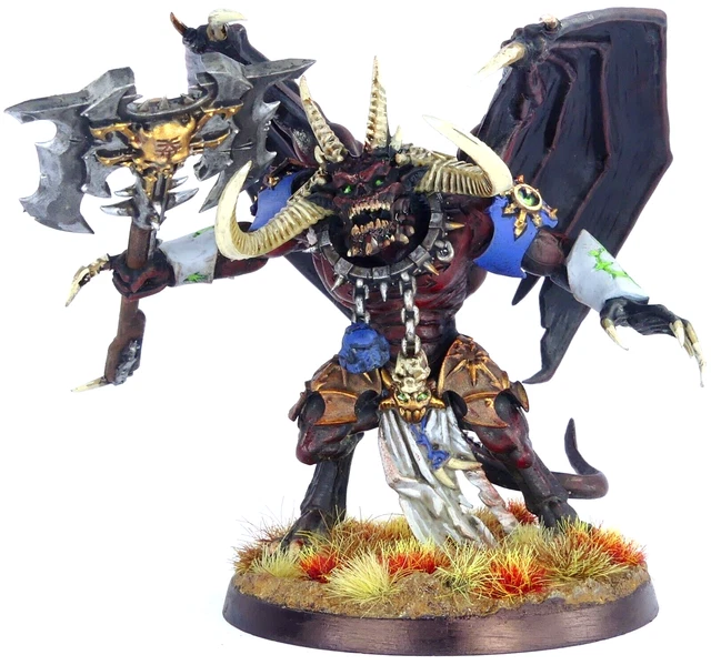 40K CHAOS WORLD Eaters of Khorne Winged Daemon Prince Bloodthirster ...