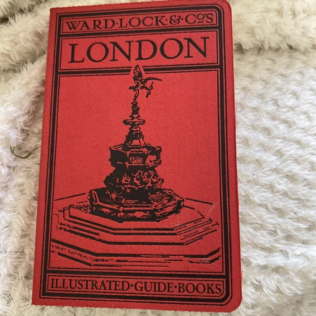 VINTAGE WARD LOCK'S London Illustrated Guide Book Maps 58th Edition Red ...