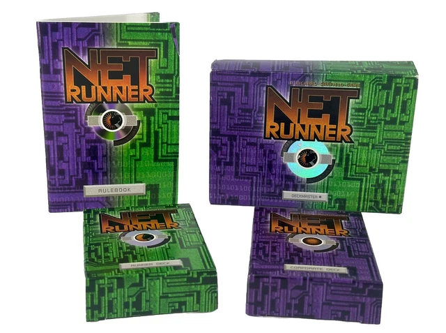 ORIGINAL NETRUNNER TCG Double Deck starter set 1996 Deckmaster Cards ...