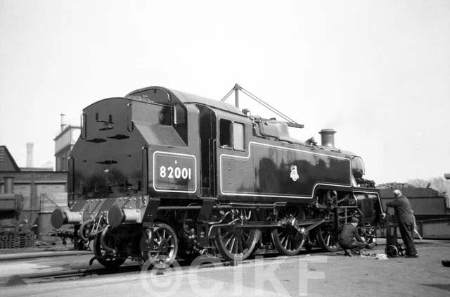 RAILWAY B/W Negative 6x9cm BR 82001 no date or location. £5.50 ...