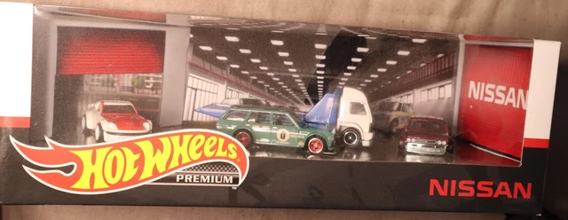 HOTWHEELS 2020 PREMIUM~NISSAN 4 PIECE GARAGE DIORAMA BOX SET w/ 510 ...