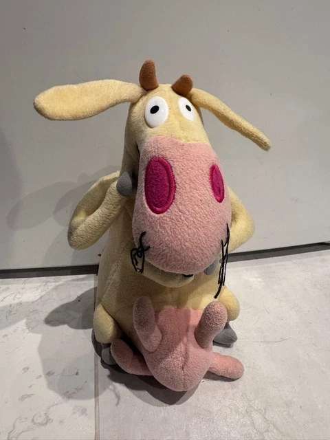 COW AND CHICKEN Cow Plush Toy 1999 Cartoon Network 32cm Tall £21.50 ...