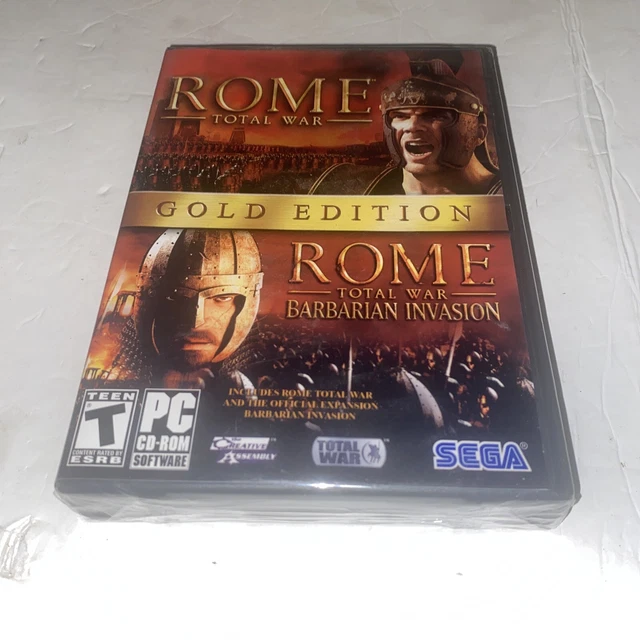 NEW ROME TOTAL War Gold Edition Barbarian Invasion PC Game Sealed RARE ...