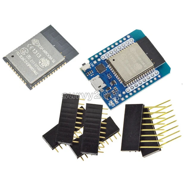 MODULE CARTE DE développement Wemos Mini D1 ESP8266 ESP32/32S CP2104 WIFI & Bluetooth EUR 2,74 ...