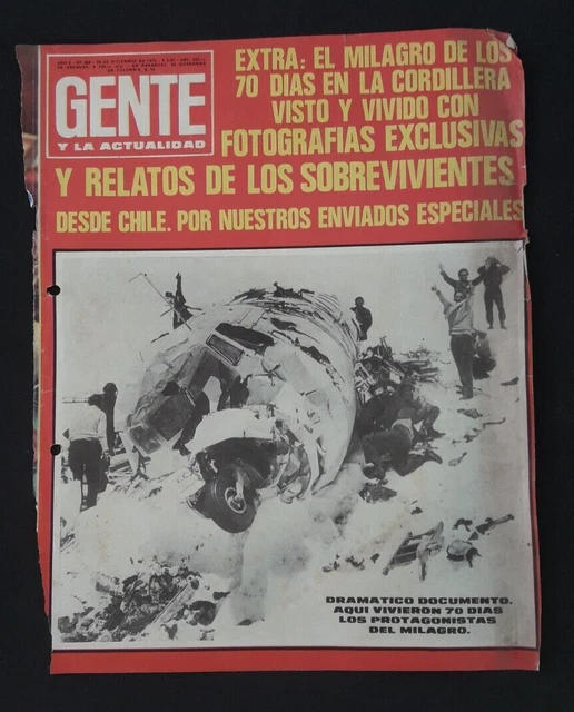 VINTAGE NEWSPAPER HEADLINES 1972 Alive! Andes Plane Crash Tragedy ARG ...