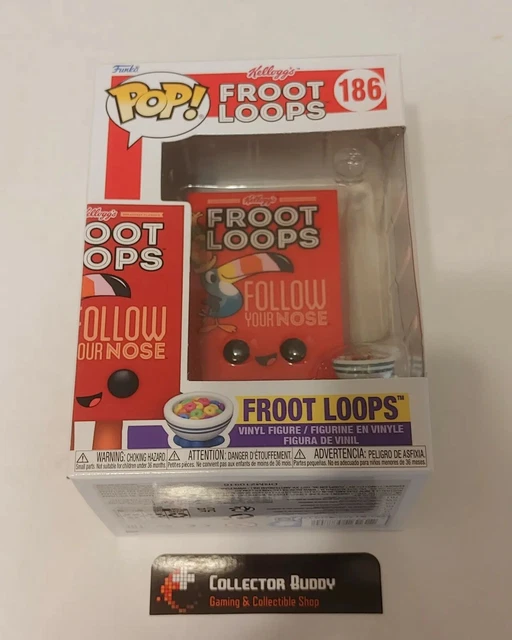 FROOT LOOP FUNKO Pop! Foodies 186 Cereal Box Kellogg's Pop Vinyl Figure ...