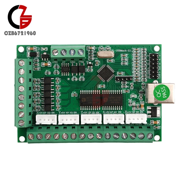 Mach3 Cnc Breakout Board Usb 100khz 5 Axis Driver Motion Controller New £15 28 Picclick Uk