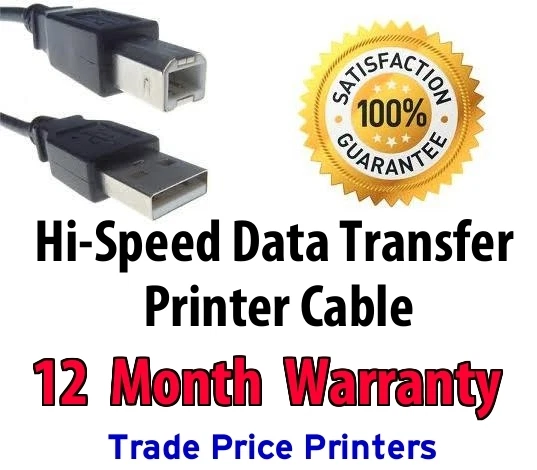 Extra Long Usb Printer Cable Lead Canon I Sensys Select Model In Advert 7683