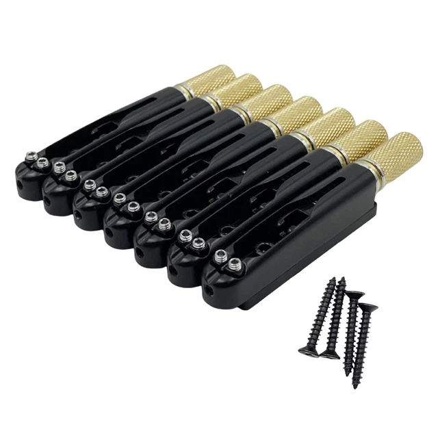 HEADLESS ELECTRIC GUITAR Bridge Kit Easy to Install Replacement for 7 ...