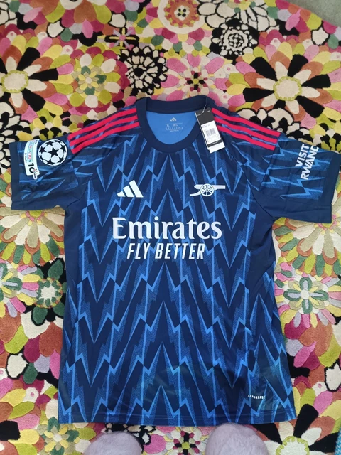 ARSENAL AWAY KIT 25/26 Saka 7 With Champions League Patch Size XL £37. ...
