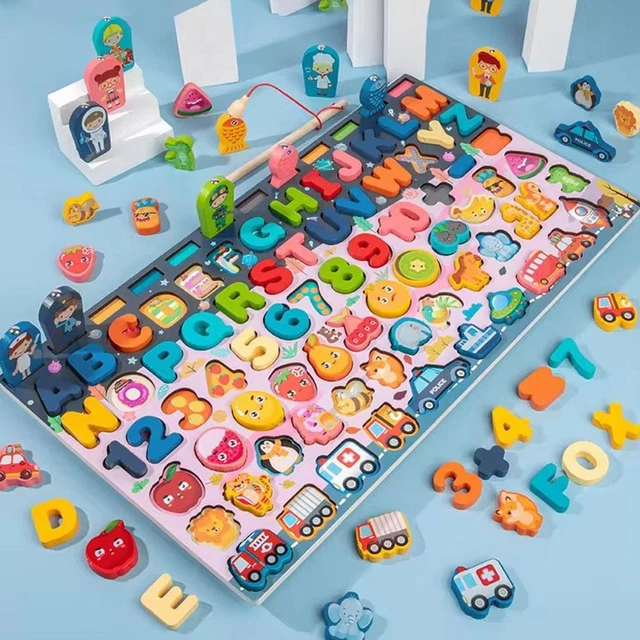 SHAPE MATCHING GAME Color Sensory Educational Toy Children Puzzles ...