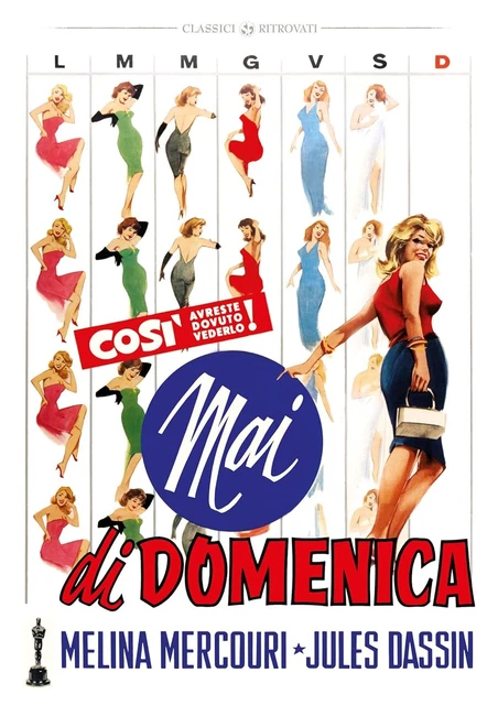 MAI DI DOMENICA (DVD) Jules Dassin Georges Foundas Melina Mercouri EUR ...