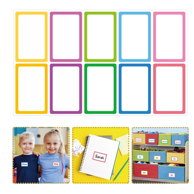 10 SHEETS ÉTIQUETTES Stickers De Bordure Couleur Marque-page Pour ...