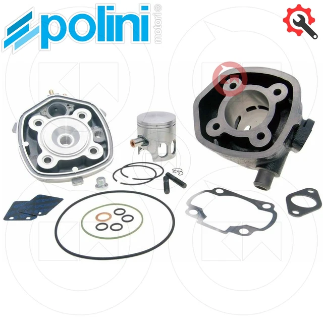 KIT CYLINDRE POLINI 75cc Cylindre D.47 Malaguti F12 Phantom LC 50 1994 ...
