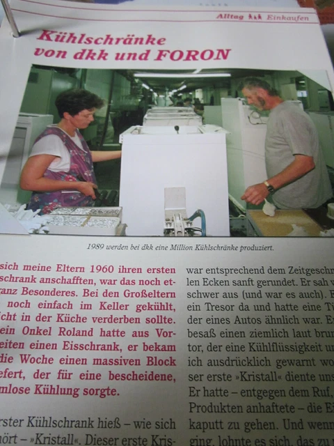 DAS WAR DIE DDR N Alltag Einkaufen Kühlschränke von dkk und FORON EUR 3 ...