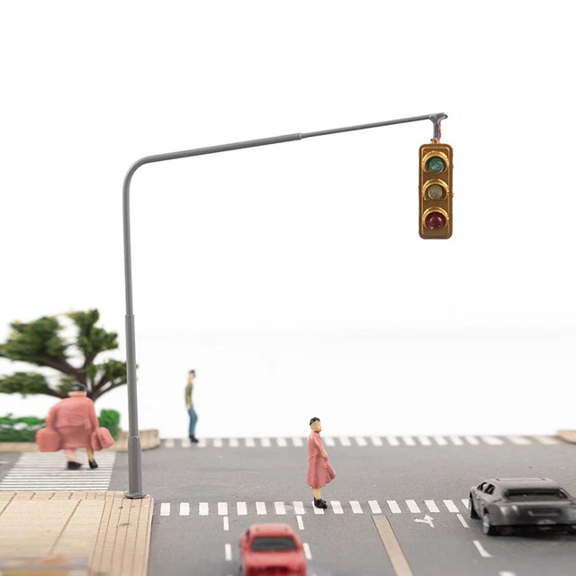 RAILWAY BUILDING LAYOUT LED Traffic Lights Model Train Signals HO Scale ...